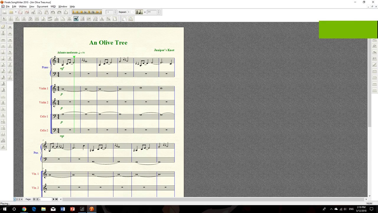 An Olive Tree (sheet music)-Juniper's Knot - YouTube
