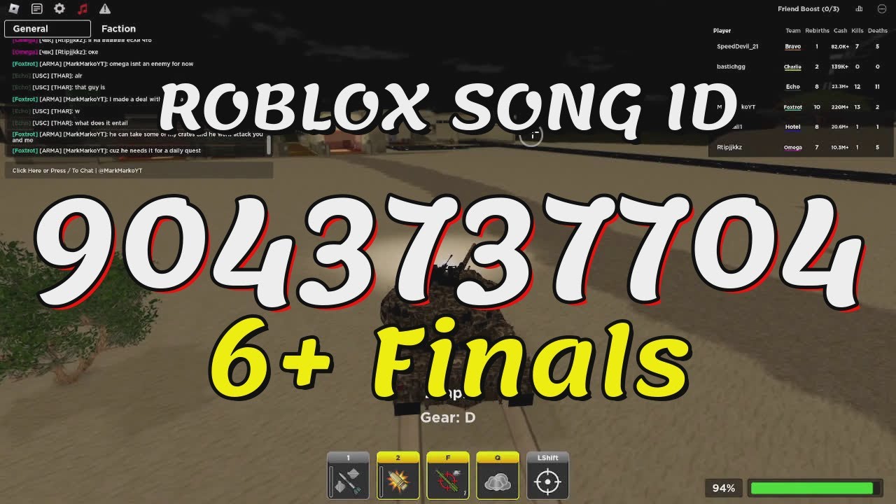 6+ Finals Roblox Song IDs/Codes - YouTube
