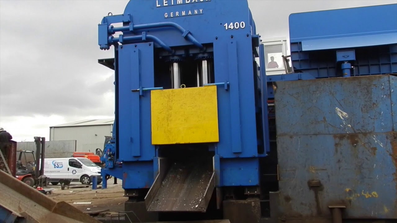 Leimbach HS1400 Shear - Loading and Cutting - YouTube