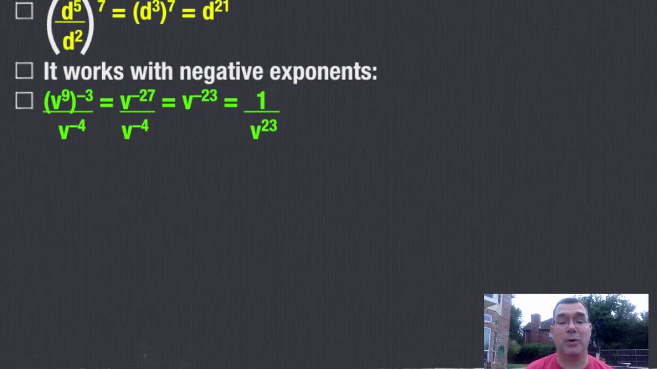 Division Properties of Exponents - YouTube