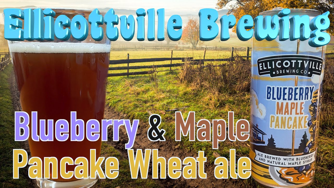Ellicottville Brewing Blueberry Maple Pancake Wheat Ale - YouTube