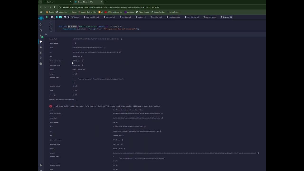 Voting in solidity - YouTube
