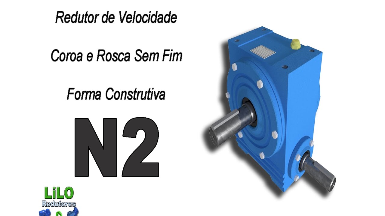 Redutor de Velocidade Coroa e Rosca Sem Fim N2 - YouTube