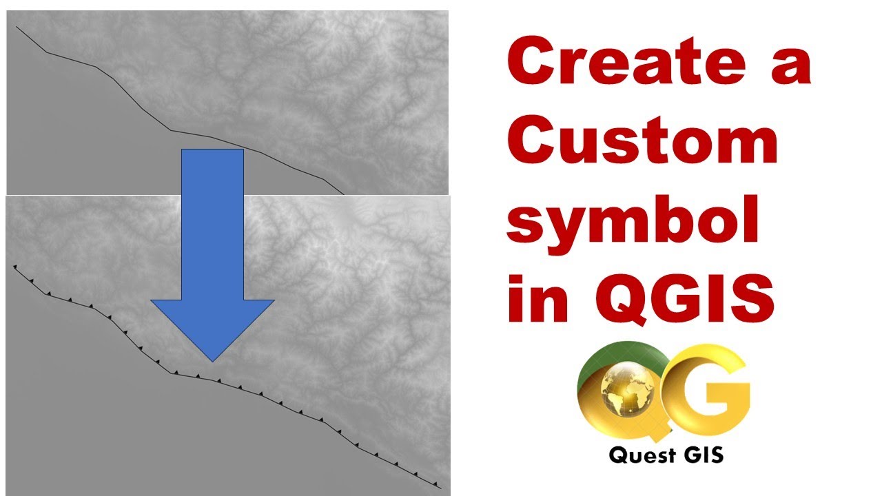 Custom symbols in QGIS: Linear features - YouTube