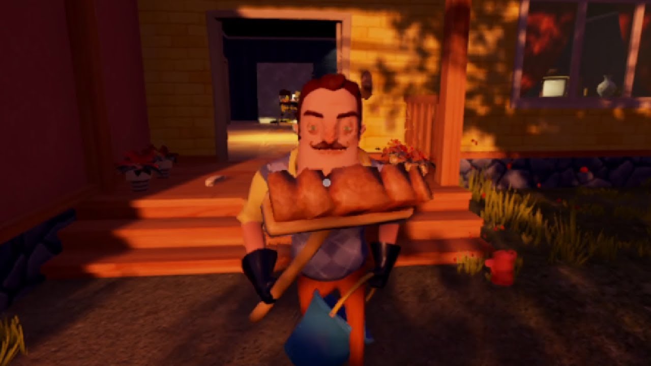 Cleaning Neighbor Jumpscare - Hello Neighbor Alpha 1 - YouTube