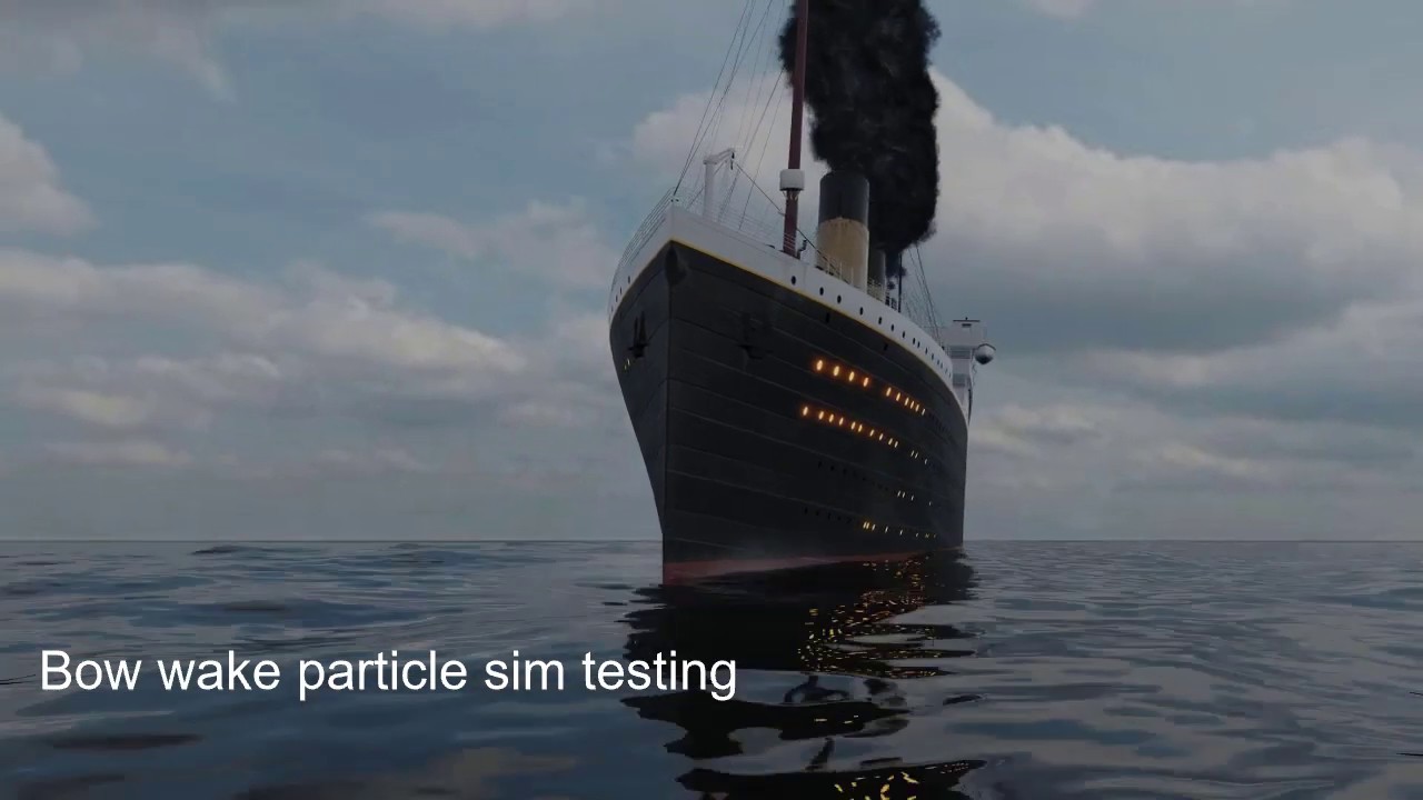 Ocean & Wake Simulation Test 28 - YouTube