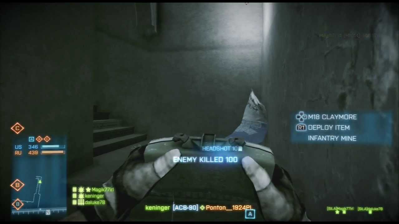 Battlefield 3 - counter knife - YouTube