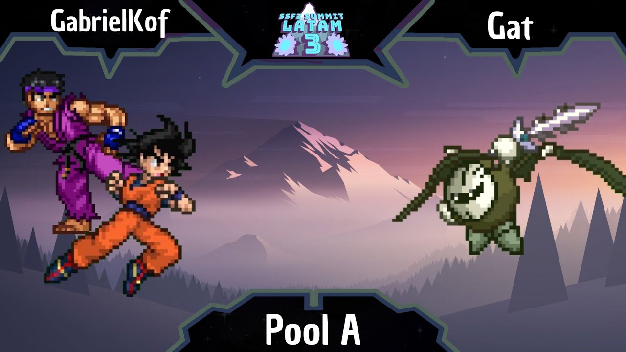 GabrielKof (Ryu, Goku) vs Gat (Meta Knight) - Pool A - SSF2 Summit ...
