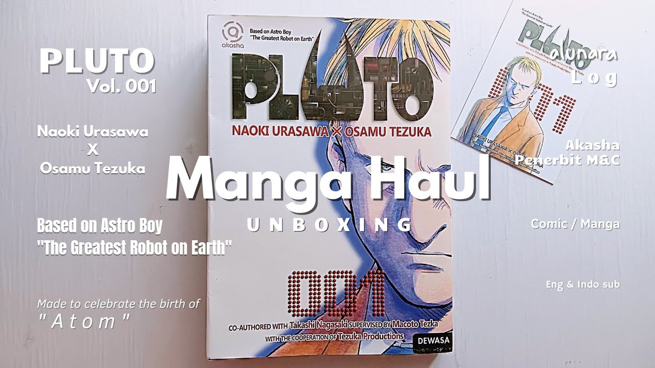 Unboxing PLUTO - Naoki Urasawa X Osamu Tezuka | manga haul | Indonesia version | eng & indo sub ...