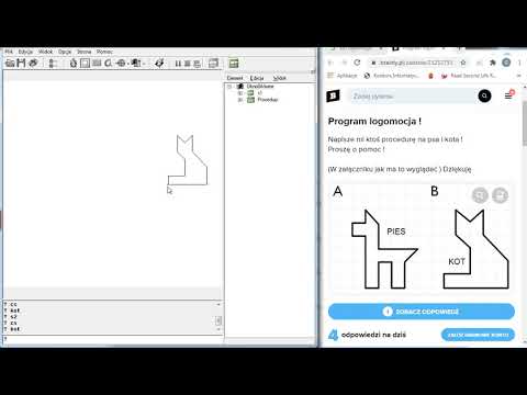 Kurs logomocji #15 Tworzymy kota w procedurze i potem przerabiamy na ...