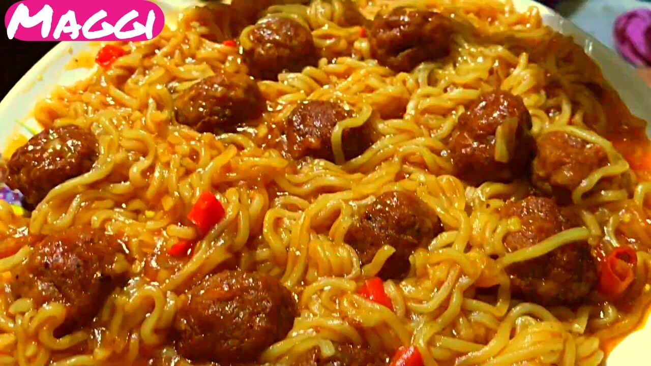 Maggi With Chicken Balls | Delicious maggi recipe - YouTube