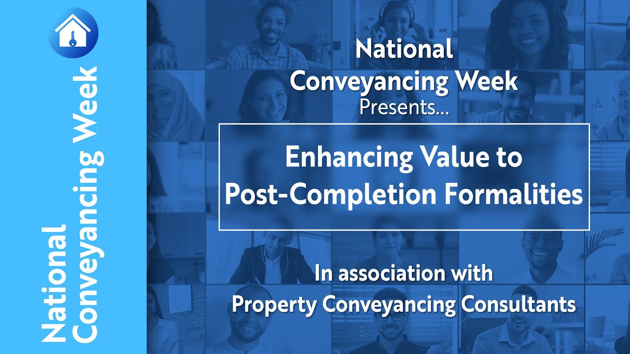 Enhancing Value to Post-Completion Formalities - YouTube