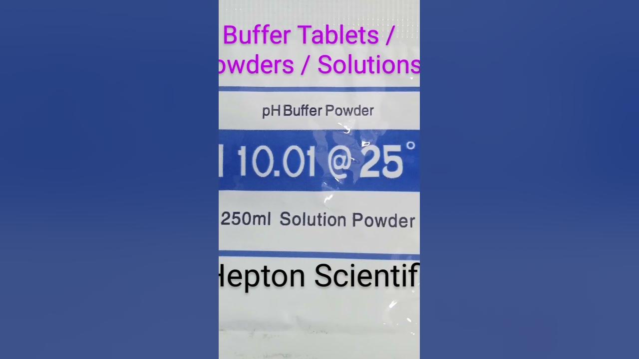 Calibration buffers tablets, powders, Solution. Hepton Scientific - YouTube