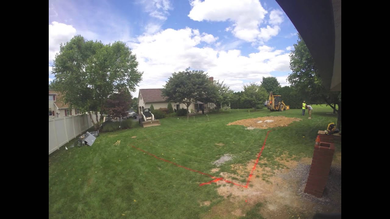 Day 1 - Lewisburg Swimming Pool Construction Project - Time Lapse Video ...