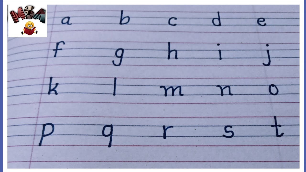 English alphabet | a to z letters| English Alphabet | How to write ...