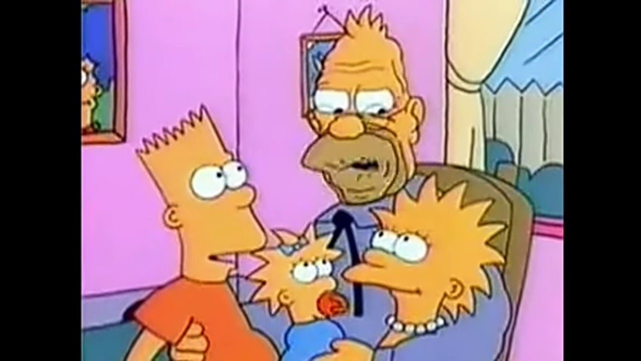 the simpson short - grand père et les enfants - YouTube