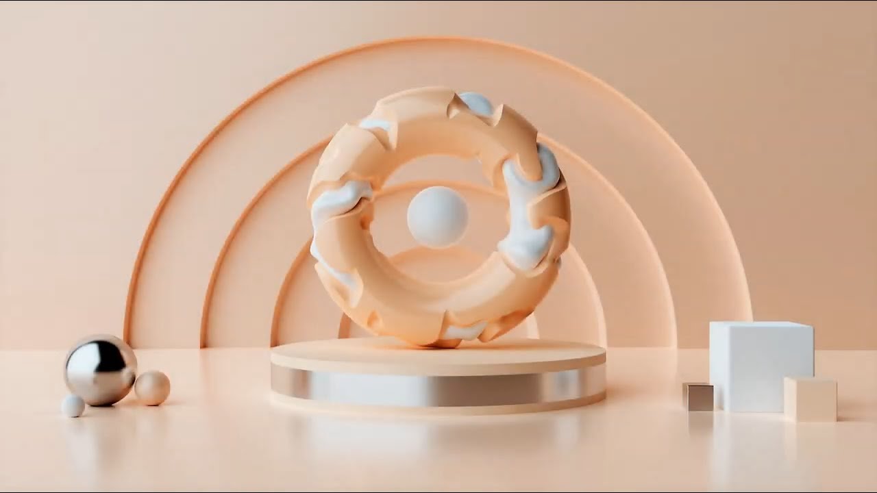 Blender Tutorial Create a Minimal Style 3D Abstract Design - YouTube