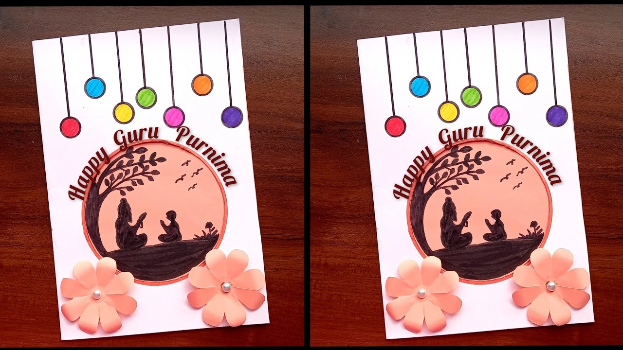 Handmade Guru Purnima Card Idea For Teacher/Happy Guru Purnima Card/DIY ...