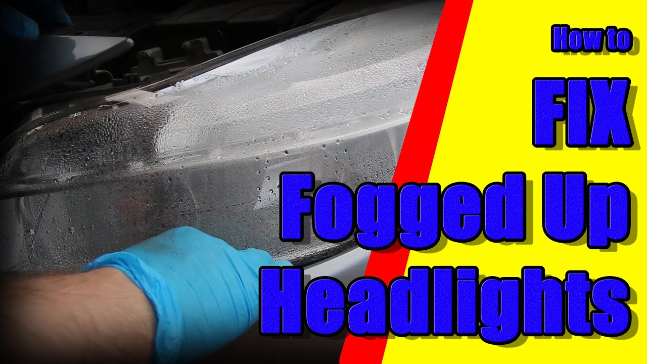 Fogged headlights repair. - YouTube
