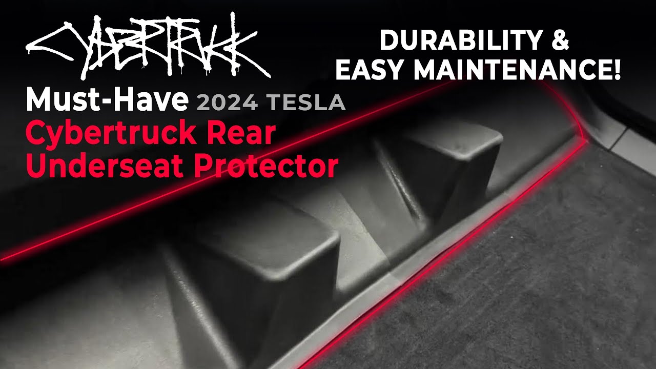 Must-Have 2024 Tesla Cybertruck Rear Underseat Protector Durability ...