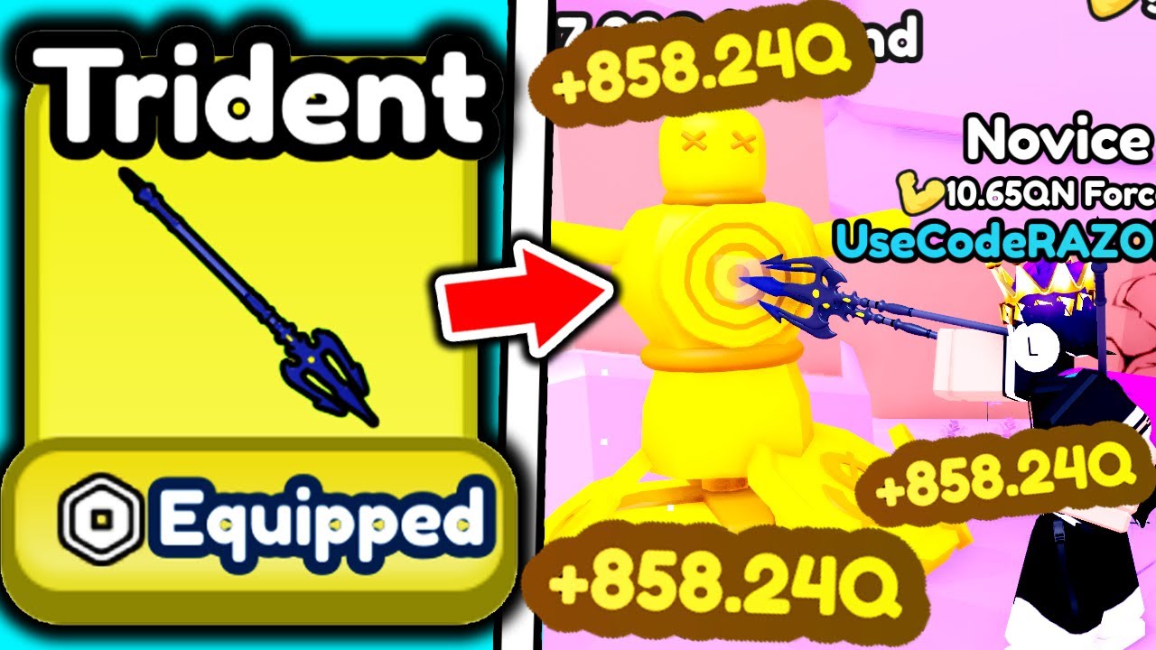 I Bought STRONGEST TRIDENT and BEAT Roblox Spear Throwing Simulator.. - YouTube