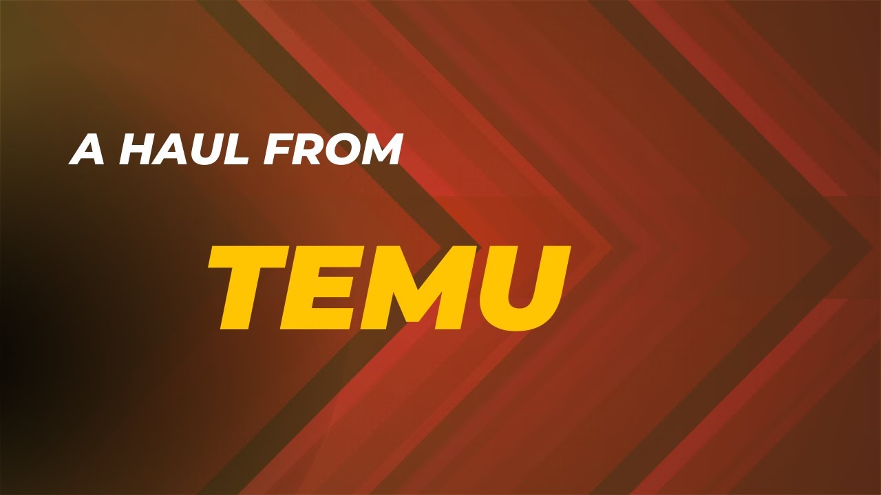 Small Temu Haul and Possible New Series - YouTube