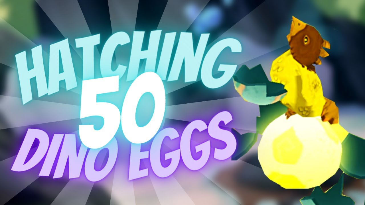 HATCHING 50 DINOSAUR EGGS || Animal Jam - YouTube