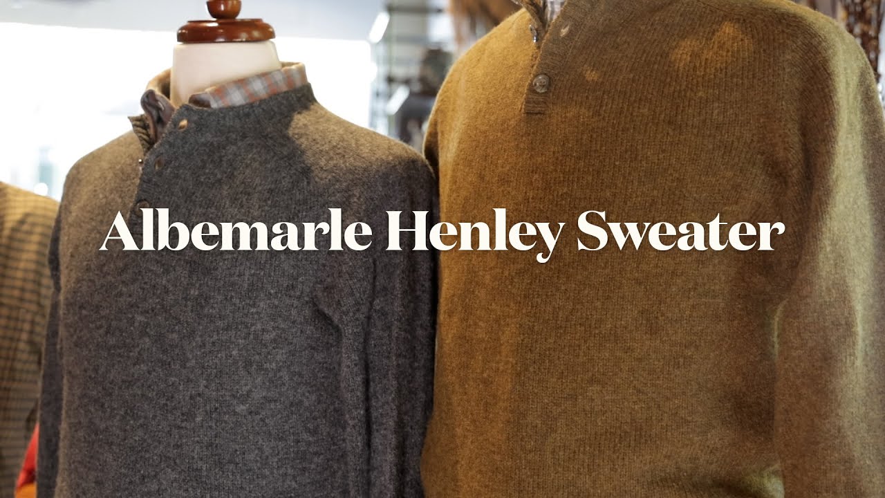 The Albemarle Henley Sweater | 100% British Wool, Made in Scotland ...