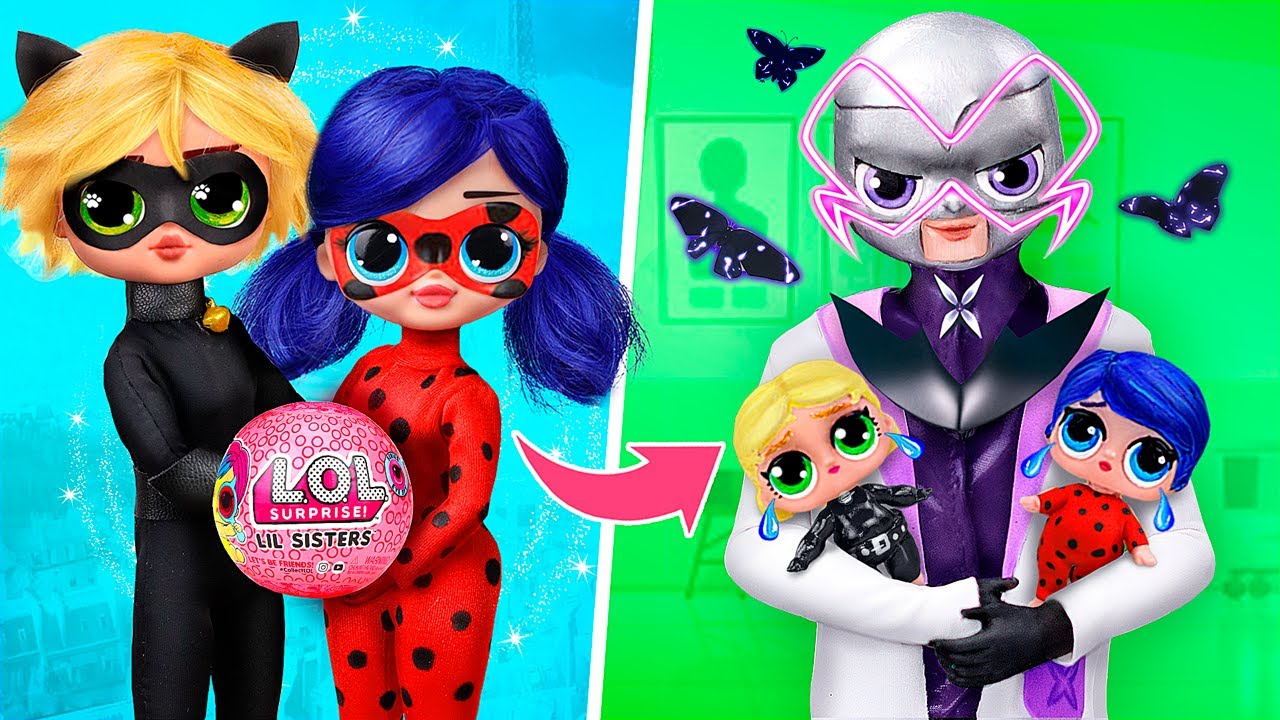 30 KREASI BONEKA LOL Untuk Ladybug Dan Cat Noir Saat Halloween - YouTube