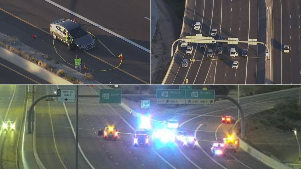 Loop 202 reopened in Tempe after wrong-way crash - YouTube