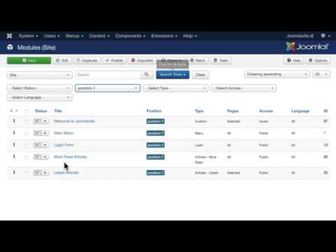 Lezione 29 - Joomla 3.x - Come usare il Plugin Manager - YouTube