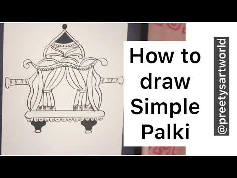 How to draw simple palki step by step art tutorial - YouTube