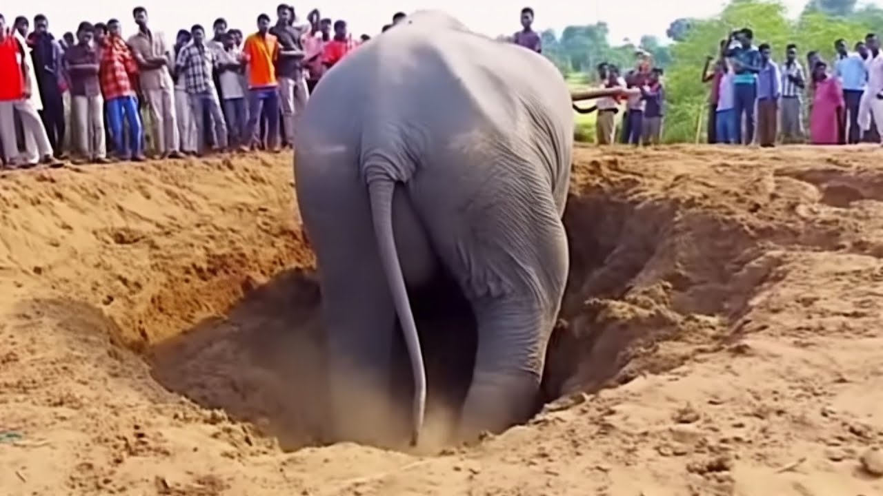 Elephant Who Dug A Hole For 11 Hours Finally Pulls Out Something No One ...