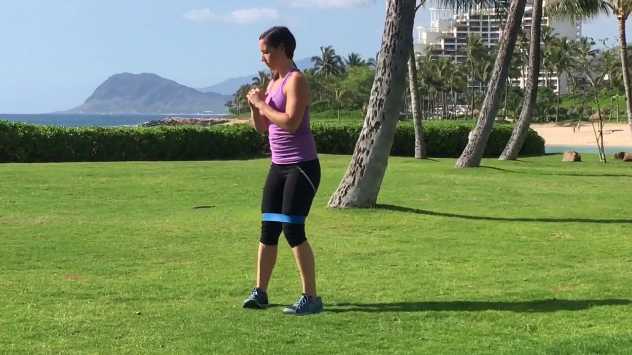 Mini-Band Squats - YouTube