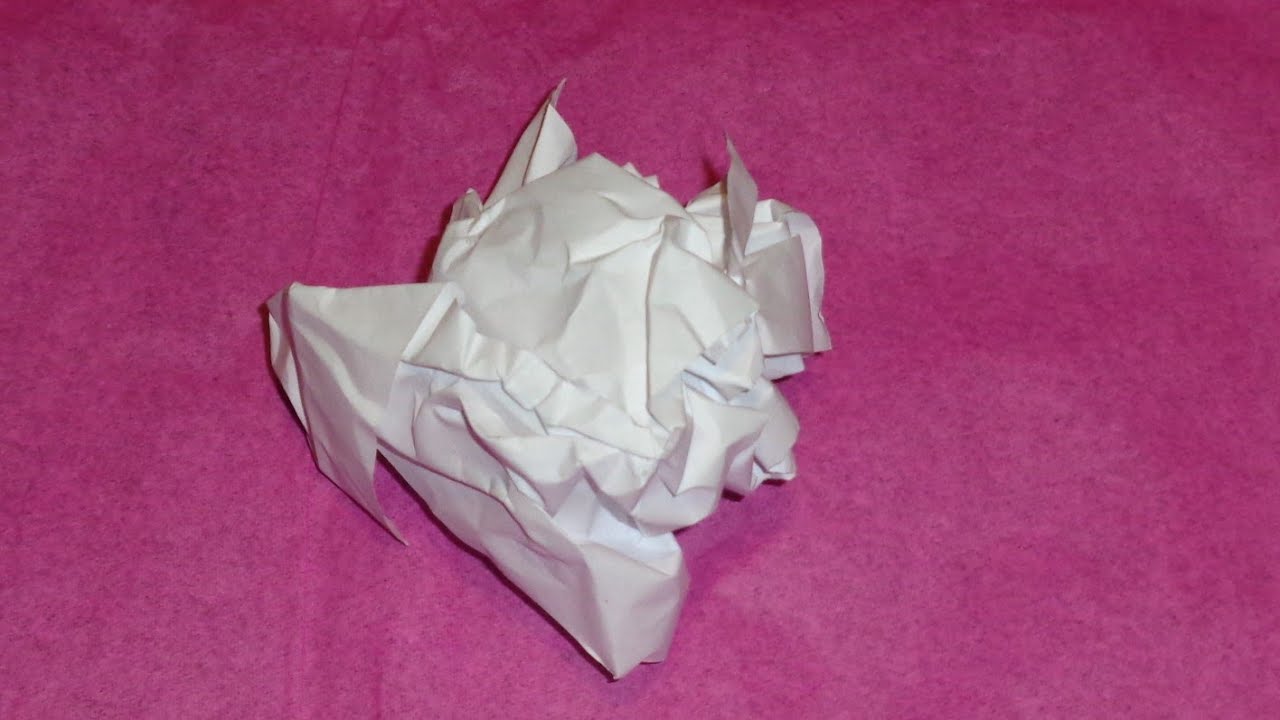 How to make a Origami Snowball🤣 - YouTube