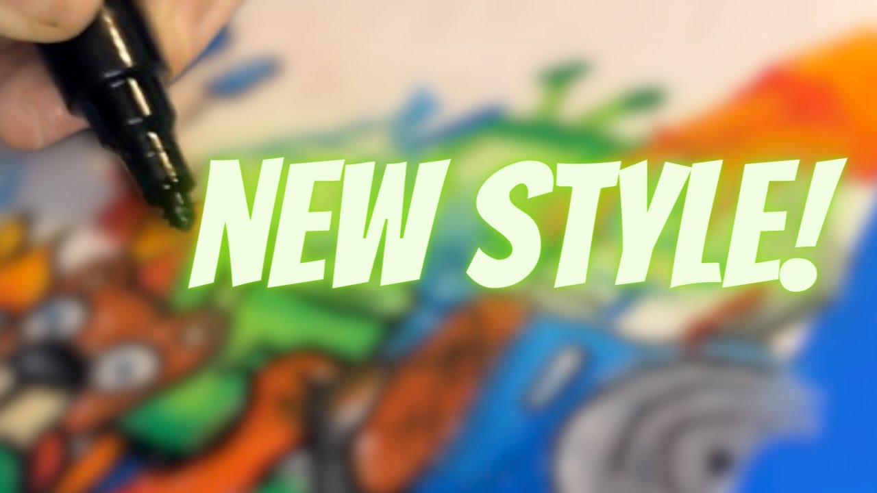 I Made A GIANT Doodle With Oil Pastels - YouTube