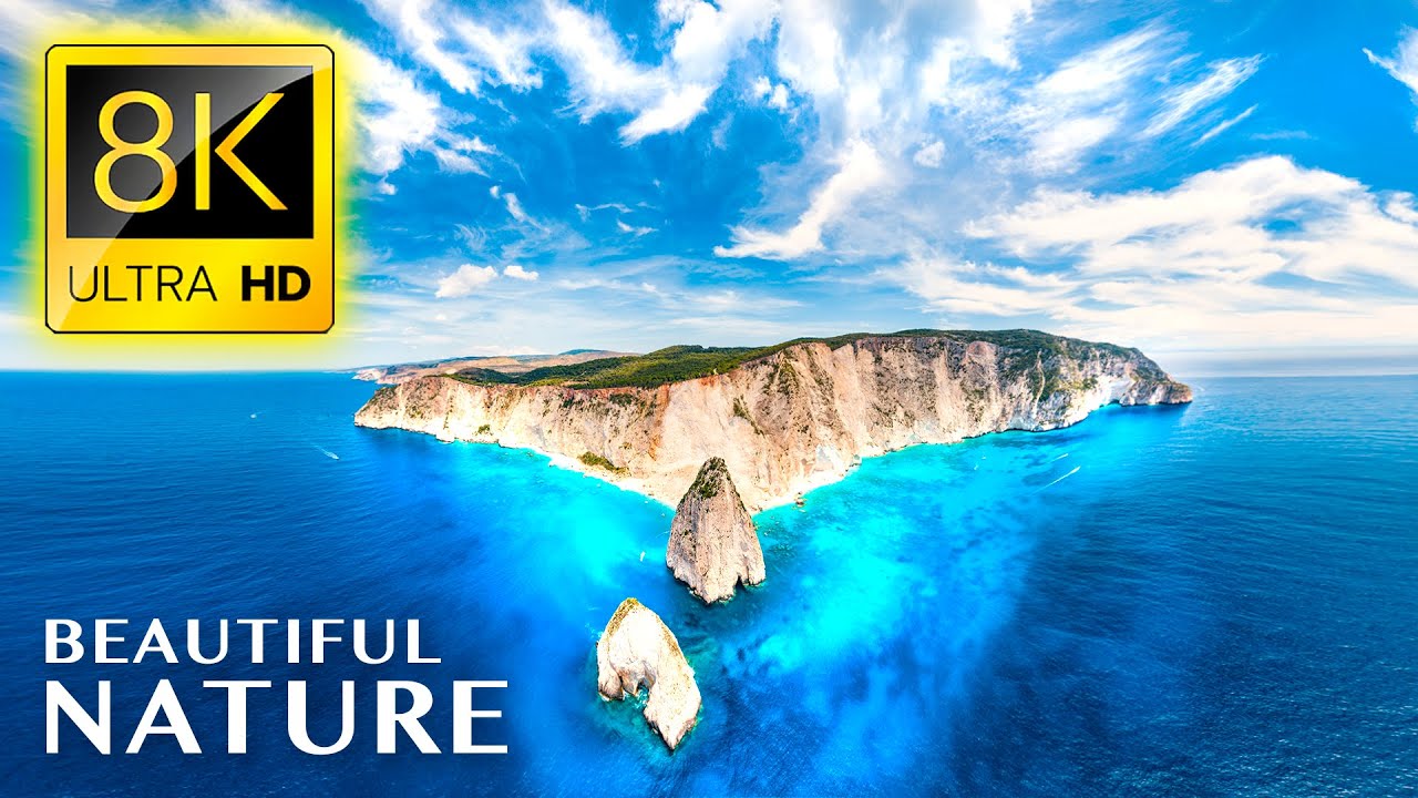BEAUTIFUL NATURE 8K ULTRA HD - Travel Around the World with Relaxing ...