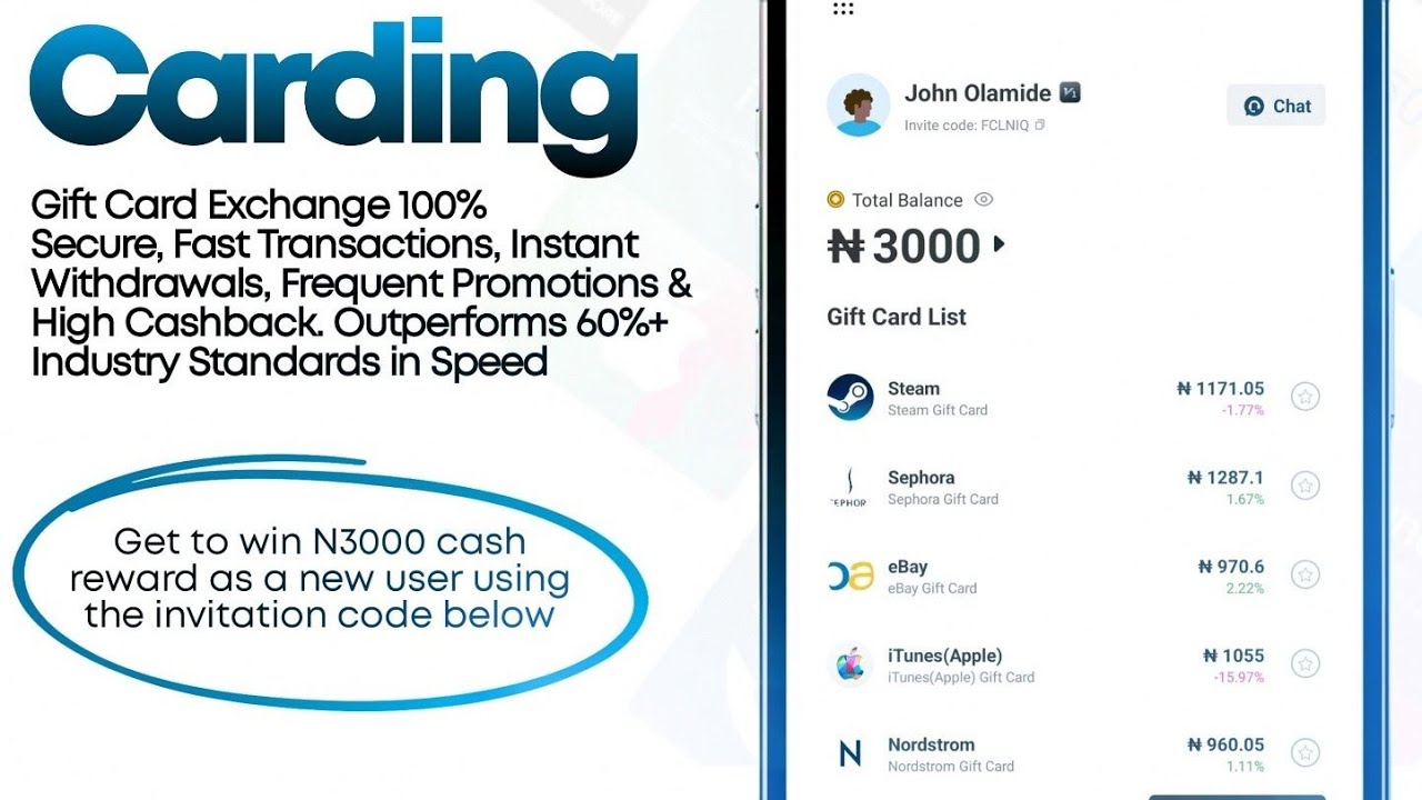 Carding Gift Card App (SELL Gift Card) | How to Use Carding Gift Card App in Nigeria - YouTube