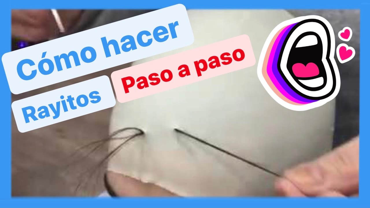 como hacer rayitos con gorra paso a paso - YouTube