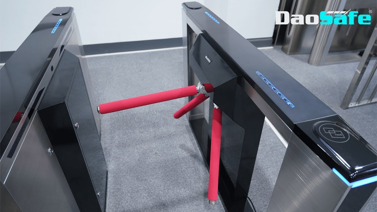 Daosafe DSN-10 Nebula Tripod Turnstile With Card Solution - YouTube
