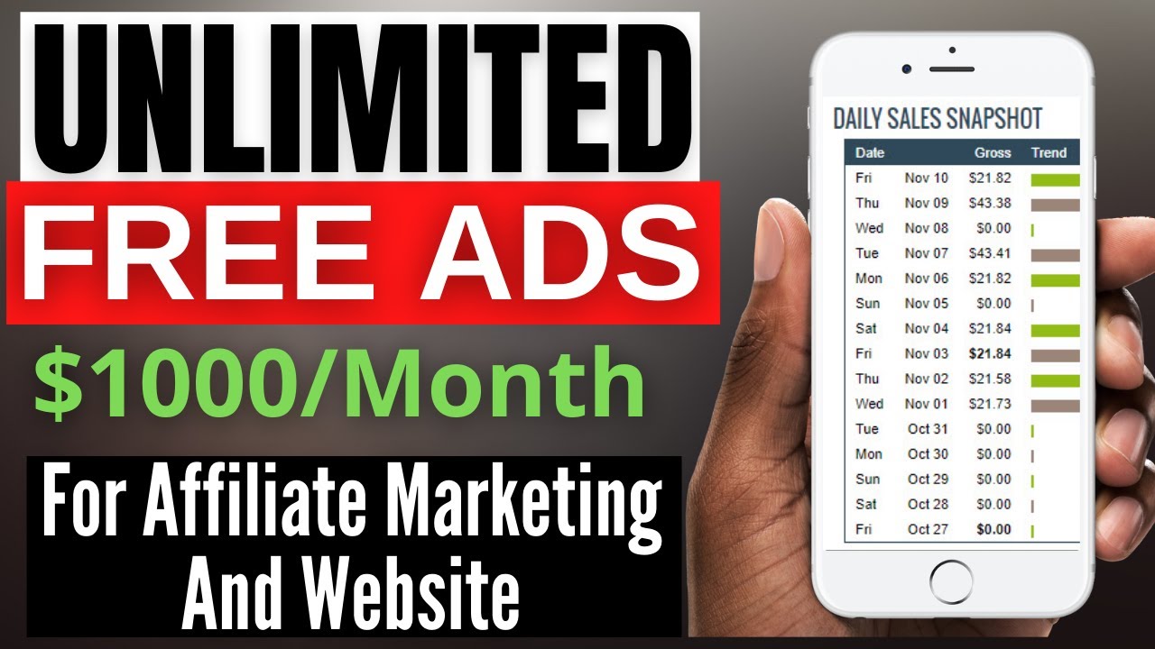 UNLIMITED FREE ADS METHOD For Affiliate Marketing 2024 - YouTube