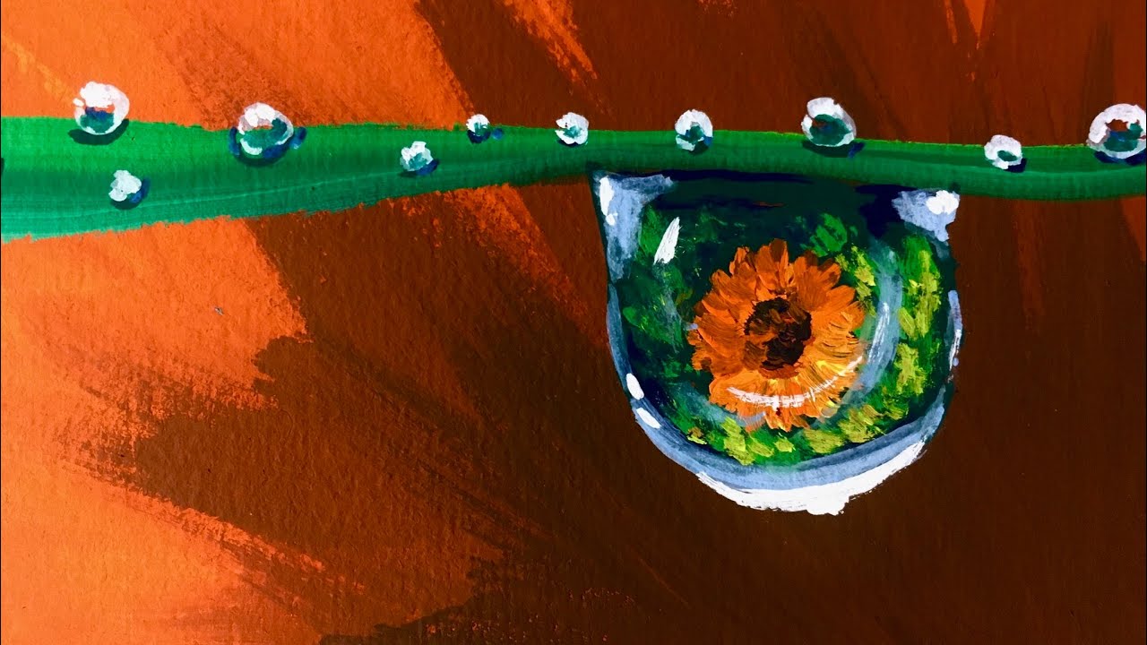 How to Paint a Magical Water Drop - Paint With Me - YouTube