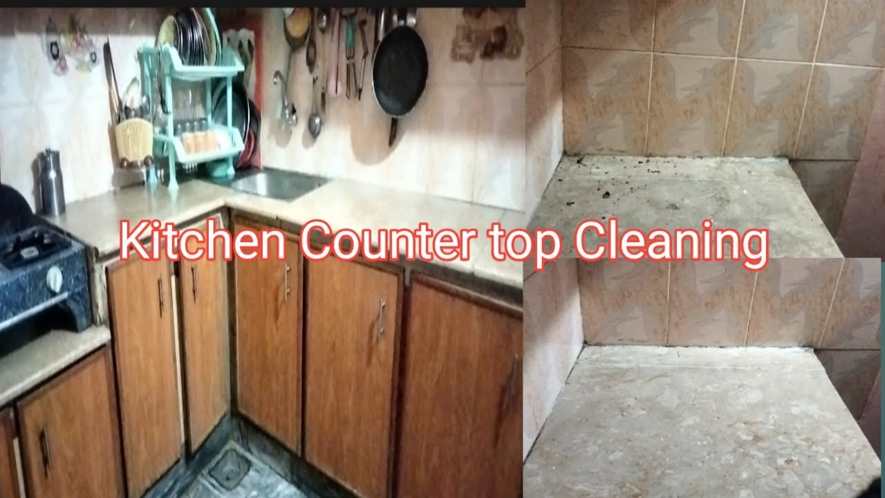 Kitchen Countertop Cleaning || clean with me || Speed Cleaning ...