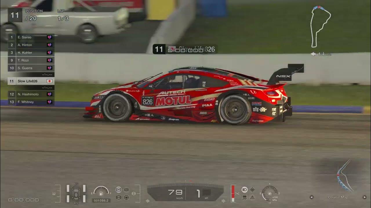 GT7 AI Sophy Road Atlanta Night Race Gr2 NSX - YouTube