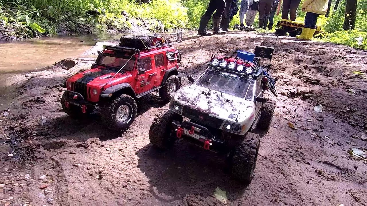 Raccoon R Axial SCX III Jeep Wrangler Измайлово трофи - YouTube