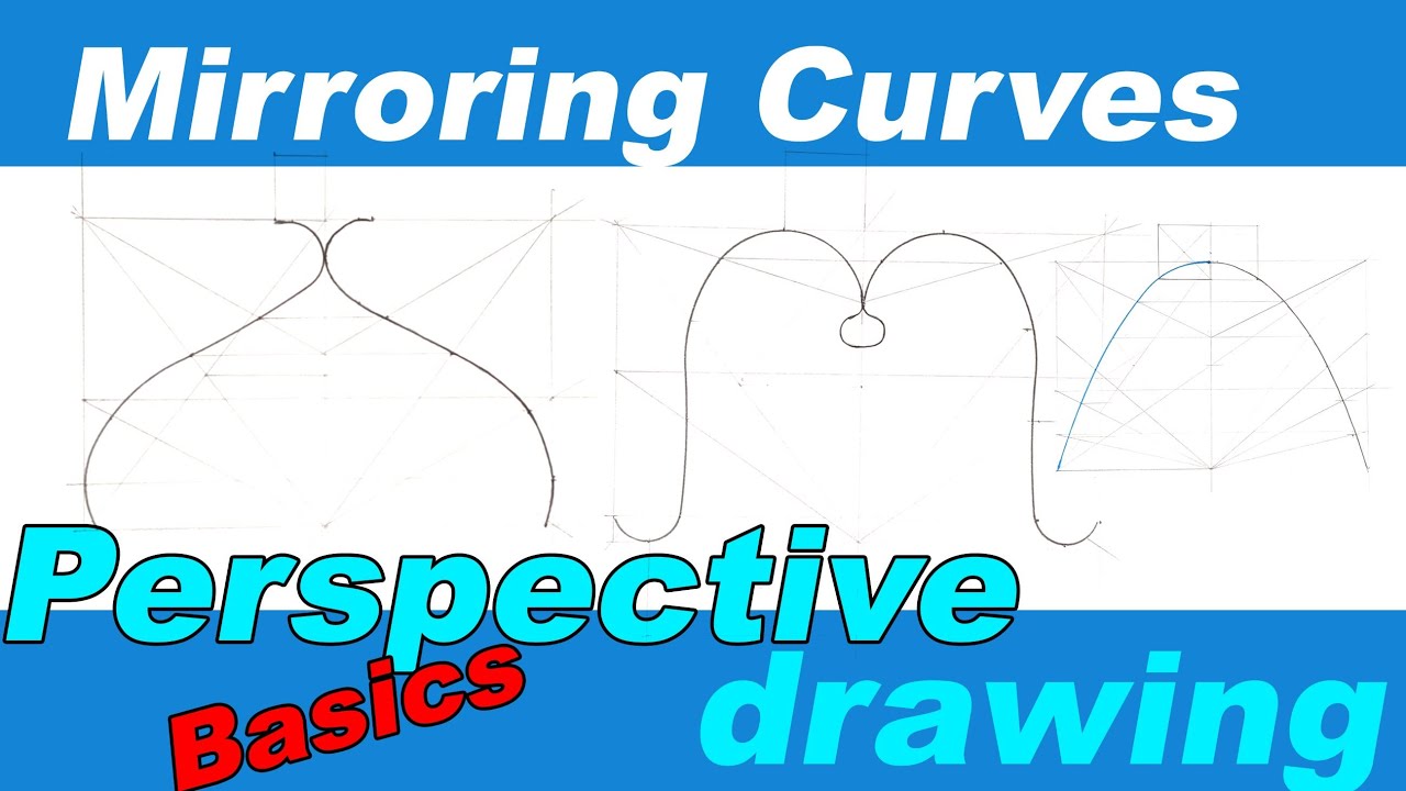 How to Mirror Curves in 2D plane I Perspective drawing Tutorials I How ...