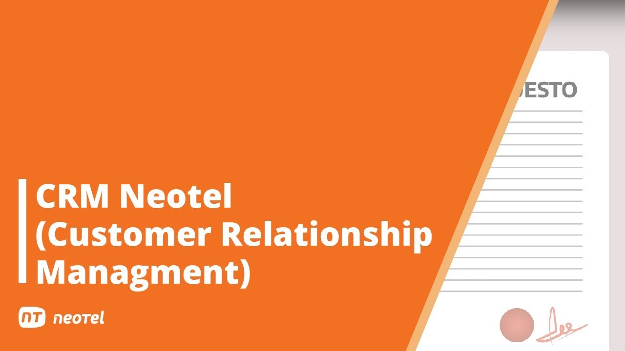 CRM (Customer Relationship Management) Neotel - YouTube