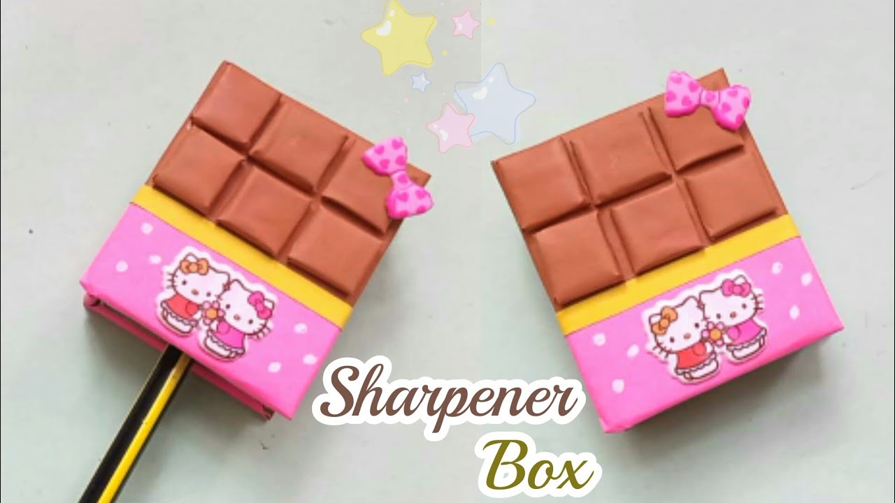 How to Make Pencil Sharpener Box with paper | Origami paper Craft for ...