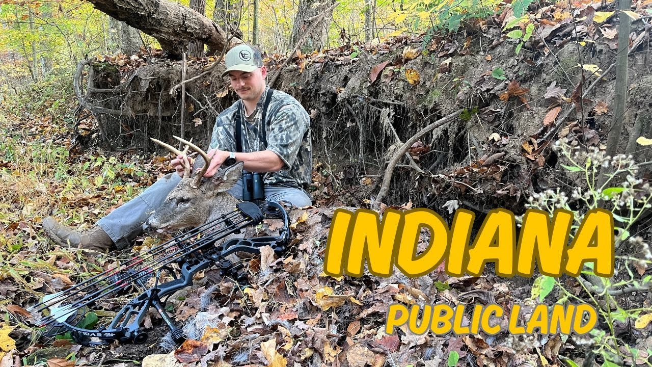 Indiana Public Land 2024 | Self filmed | First Out-of-State Buck! - YouTube