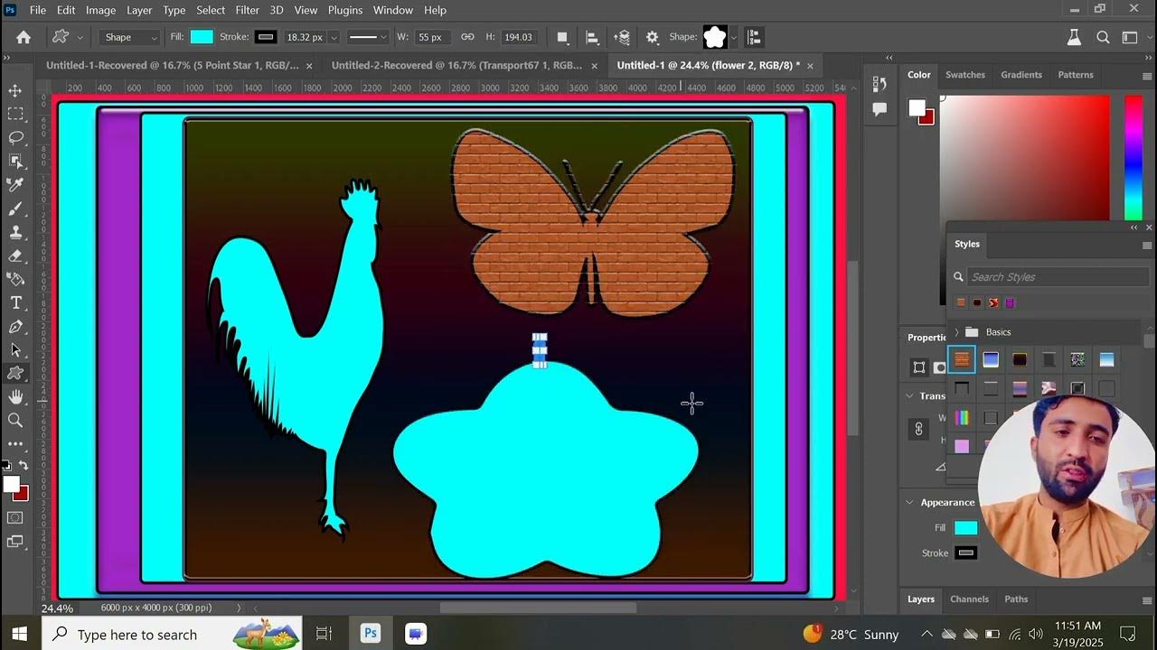 How to merge shapes with complex paths#416 - YouTube